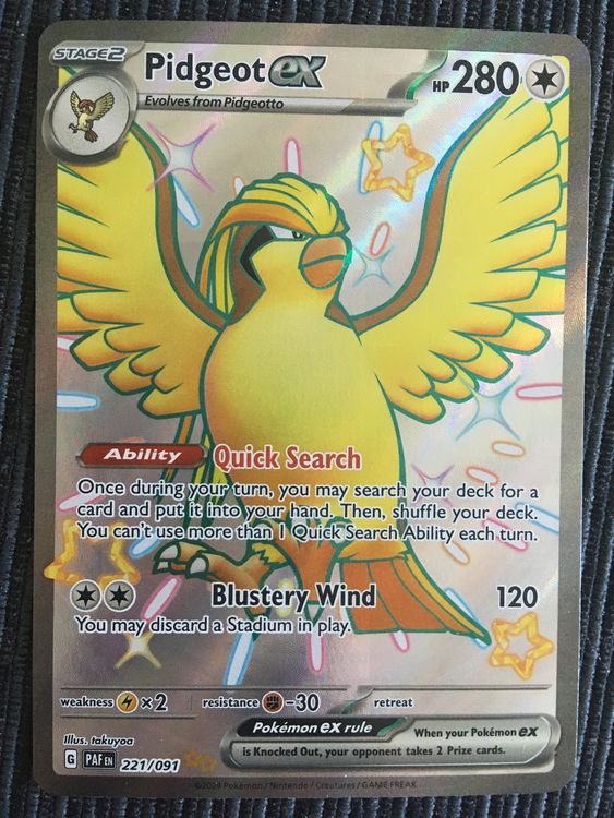 Pokemon Pidgeot EX Shiny Paldean Fates | Kaufen auf Ricardo