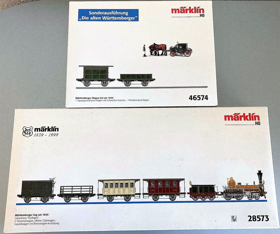 Märklin 28573 & 46574 H0 WS / Württemberger Zug um 1859 | Kaufen auf ...