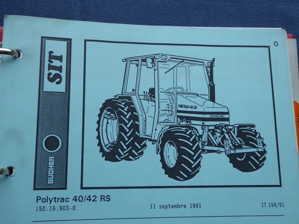 Bucher Polytrac 40/42 RS Ersatzteilliste (Gebraucht) in Eschenbach SG ...
