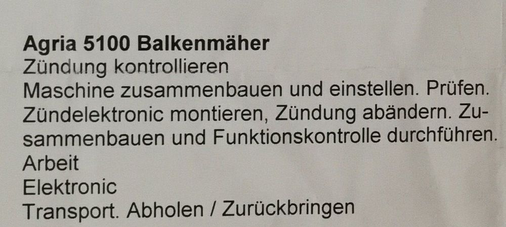 Motormäher Mäher Balkenmäher Agria 5100 (Gebraucht) in Wil SG für CHF ...