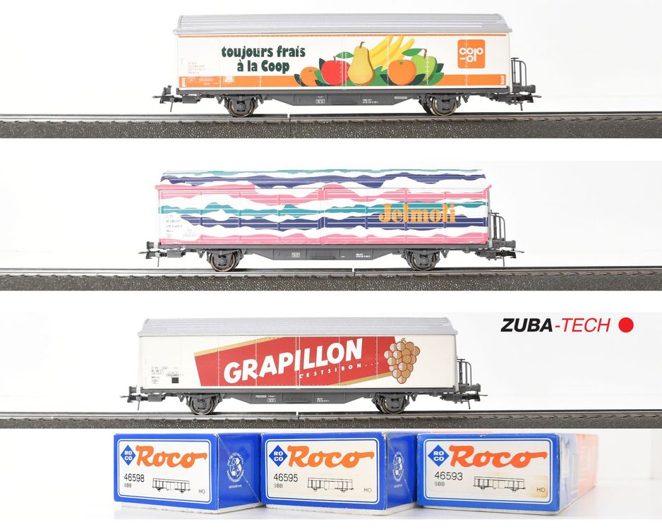 Roco 3x Schiebewandwagen der SBB H0 GS mit OVP (Gebraucht) in St. Gallen für CHF 24 – mit ...