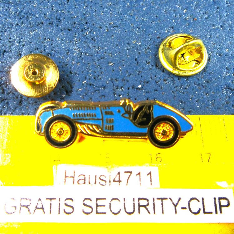 TALBOT LAGO OLDTIMER GP RACING AUTO PIN ENAMEL SECURITY-CLIP (Gebraucht ...