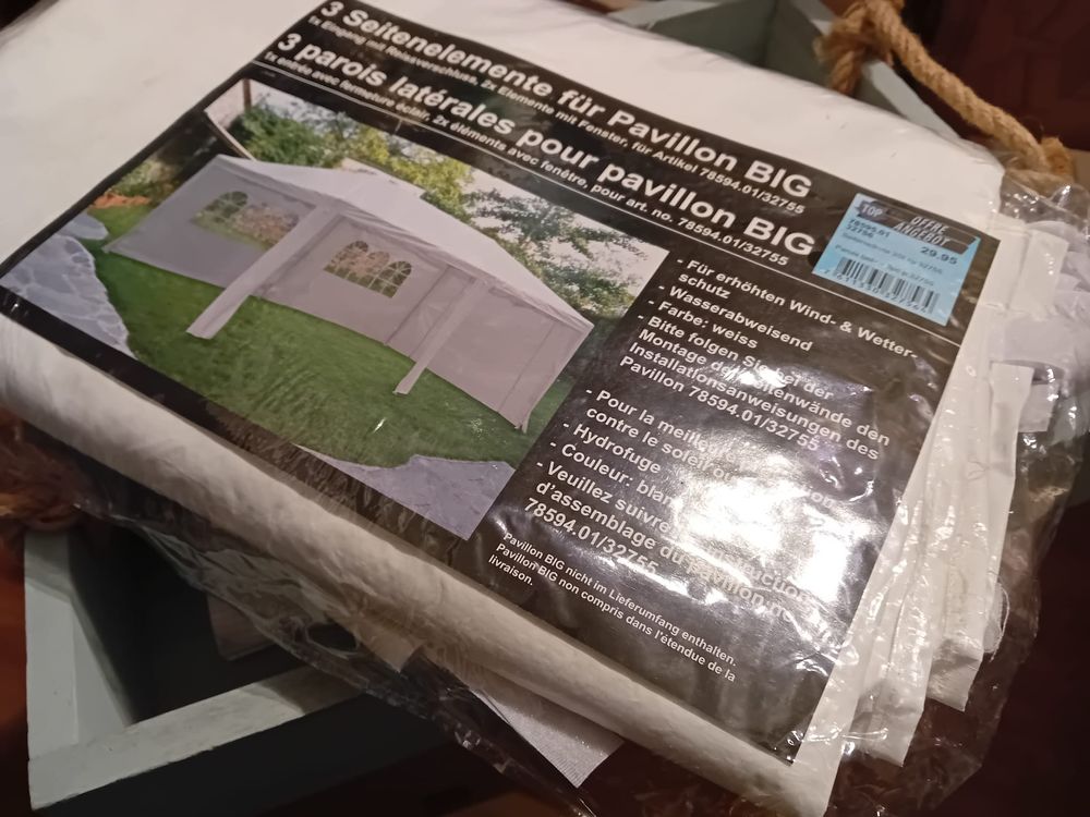 Pavillon Seitenteile BIG, 3 Stk., Neu & Originalverpackt! (Neu und ...