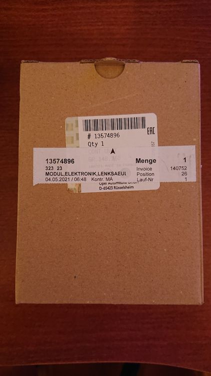 13574896 Steuergerät Airbag (Neu und originalverpackt) in Berikon für ...
