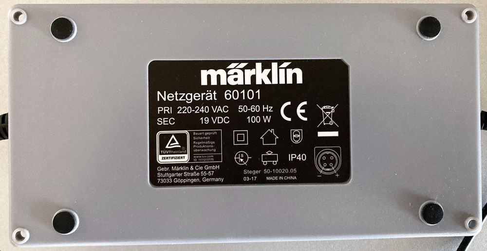 Märklin 60101 & 191724 Schaltnetzteil & Entstörset CS 2/3 (Gebraucht ...