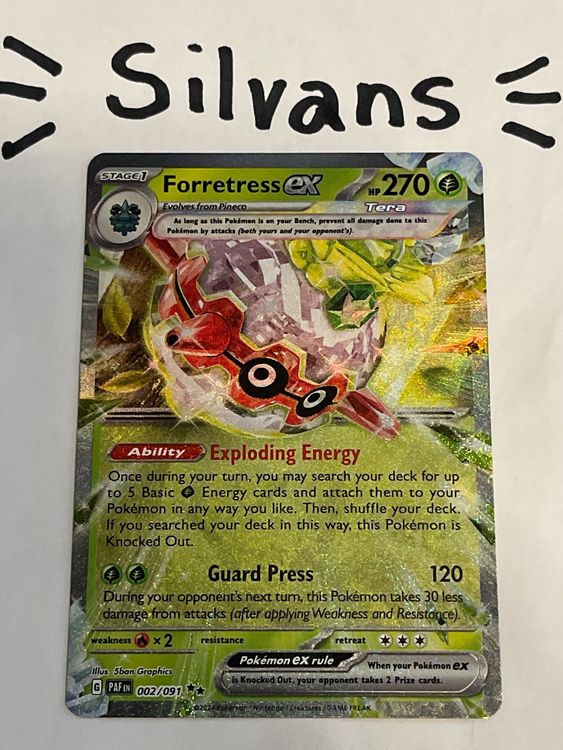 Forretress ex Tera 002/091 Paldean Fates Englisch | Kaufen auf Ricardo