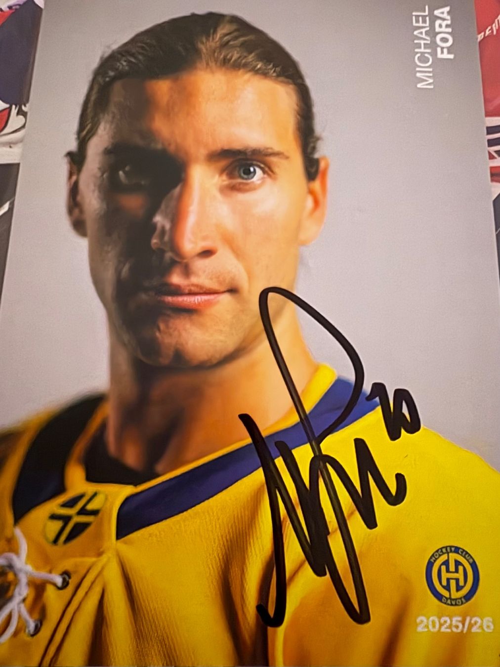 Michael Fora Autogrammkarte - HC Davos Saison 2025/26 (Neu (gemäss ...