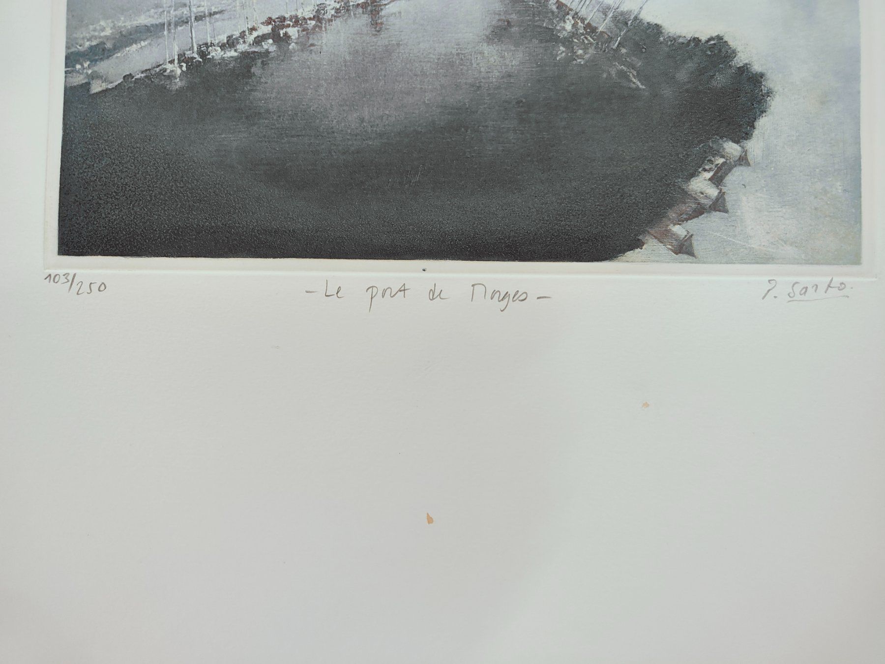 PIETRO SARTO - LE PORT DE MORGES - Gravure sur cuivre (Neu (gemäss ...