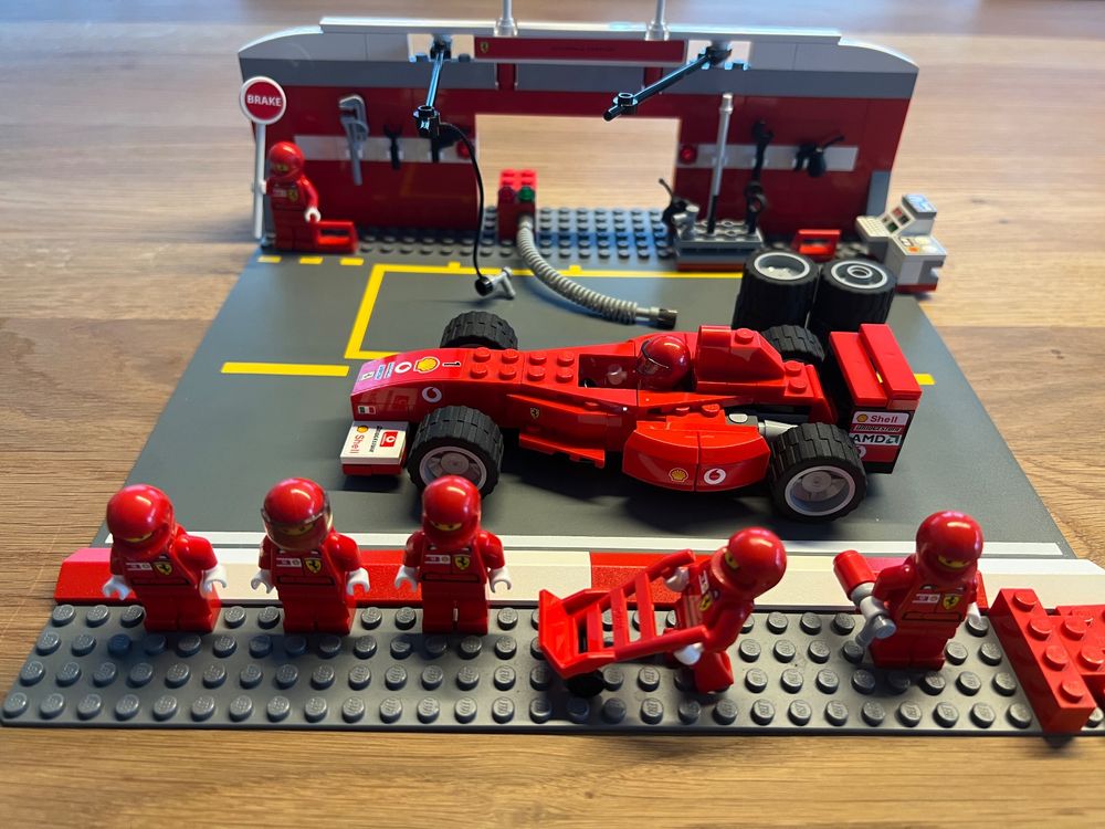 Lego Racers 8375 Ferrari F1 Pit Set inkl. Minifiguren (Gebraucht) in ...