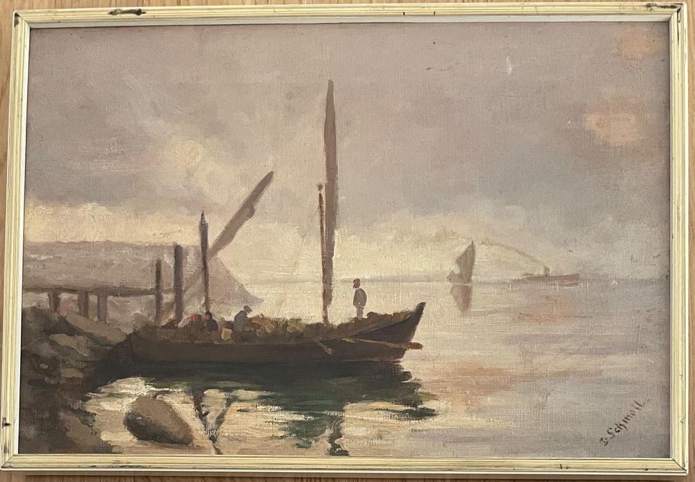 Antike Meerszene Gemälde Sig (Gebraucht) in Root für CHF 25 – mit Lieferung auf Ricardo kaufen