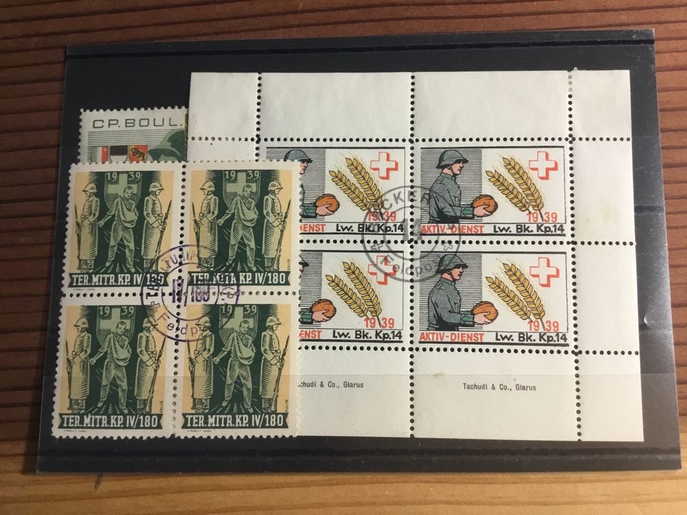 Militär Soldatenmarken 2. Weltkrieg Lot gestempelt (Gebraucht) in Roggwil TG für CHF 2 – mit ...