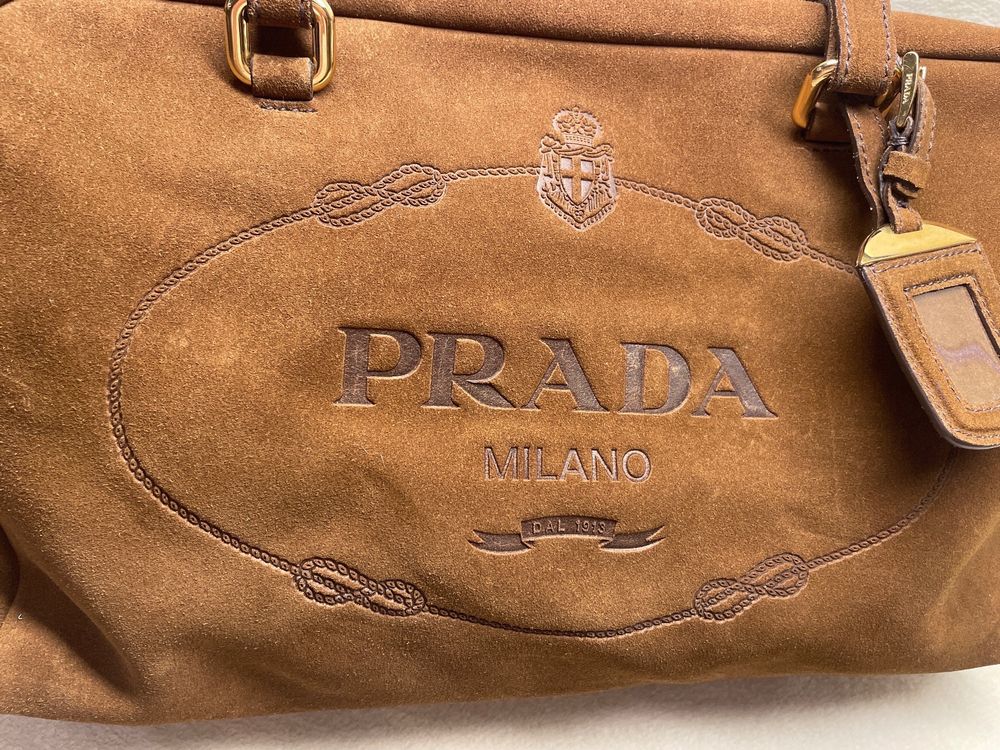 Original Prada Handtasche Wildleder | Kaufen auf Ricardo
