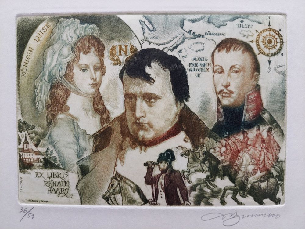 Exlibris David Bekker - Original Farbradierung signiert (Gebraucht) in Obfelden für CHF 18 – mit ...