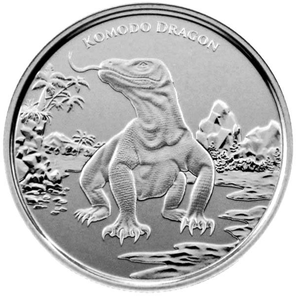 1 Unze Silbermünze Tokelau Komodo Waran 2022 1. Ausgabe (Neu und ...