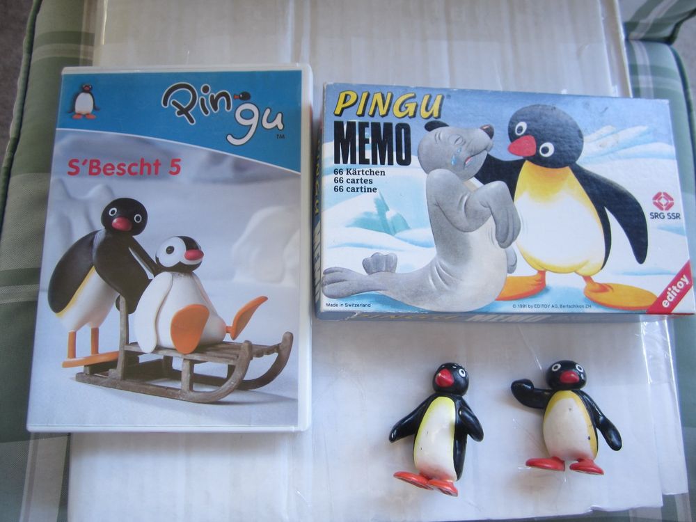 Pingu DVD S'Bescht 5, Memo Spiel, 2 Figuren (Gebraucht) in Volketswil für CHF 22.9 – mit ...