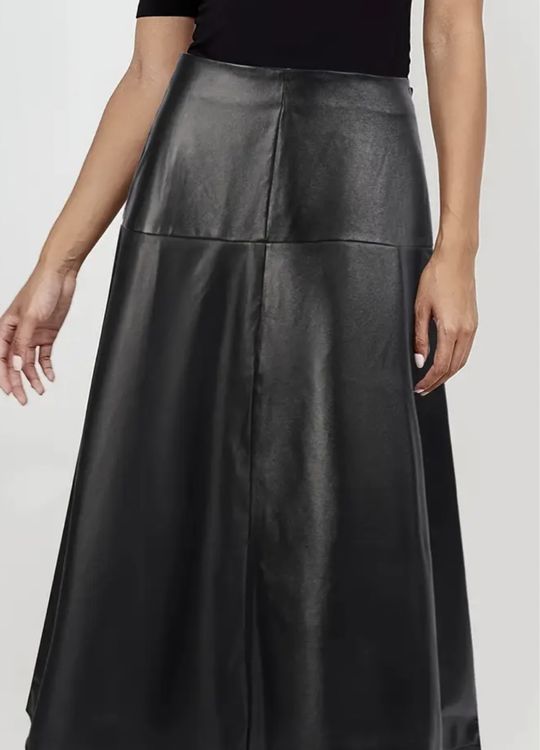 Gonna in ecopelle nera, nuova collezione,autunno L- nuovo (Nuovo e nell ...