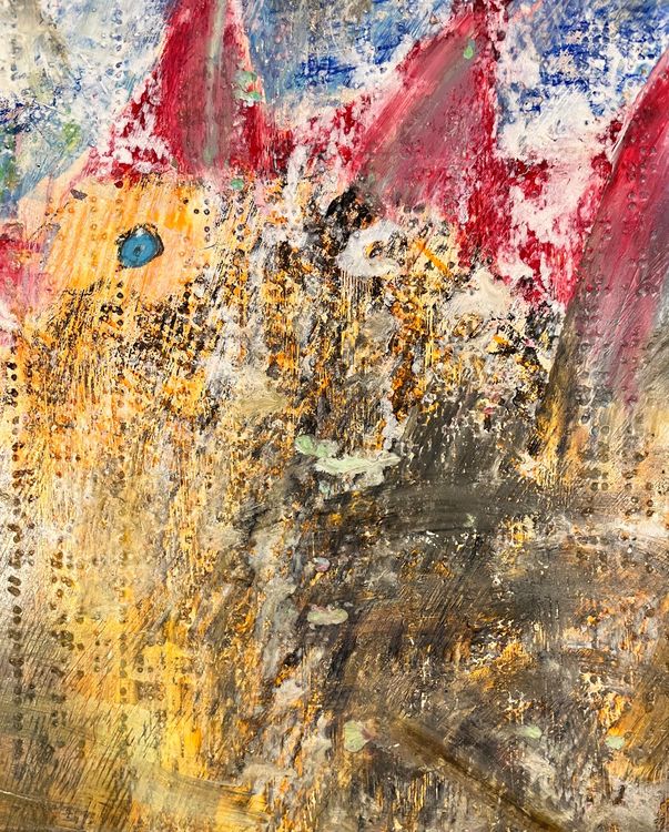 Abstrakte Mischtechnik Monogrammiert | Kaufen auf Ricardo