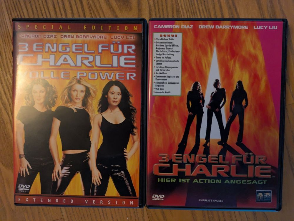 2 DVDs "3 Engel für Charlie, volle Power / Action angesagt" (Gebraucht) in Männedorf für CHF 3 ...