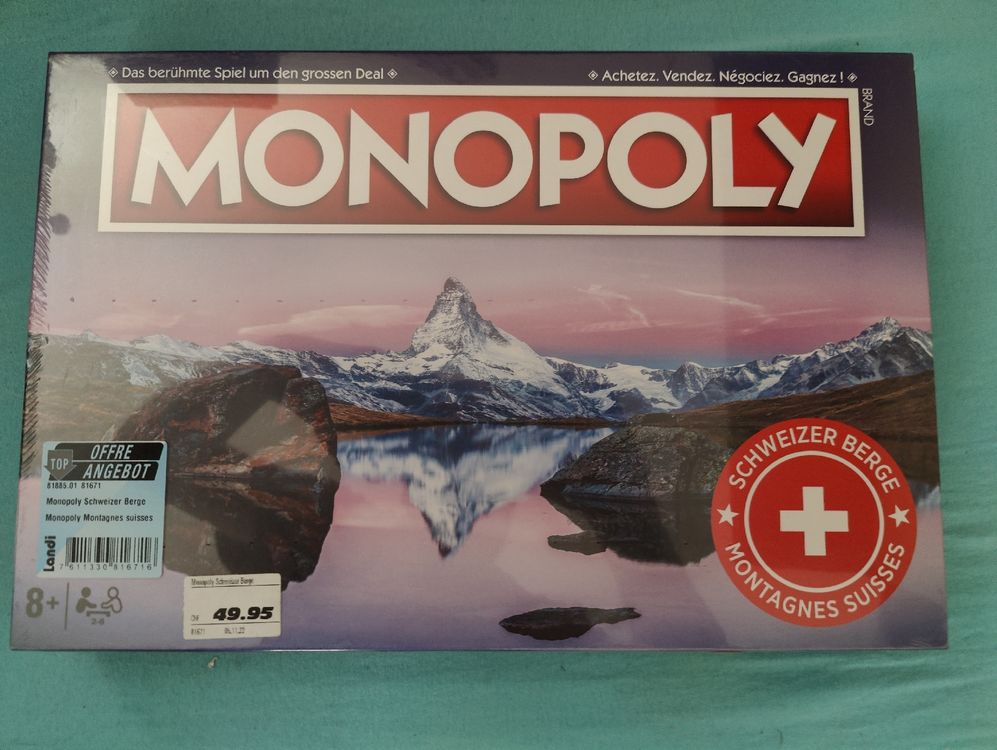 Monopoly Schweizer Berge - Neu & OVP (Neu und originalverpackt) in Olten für CHF 25 – mit ...