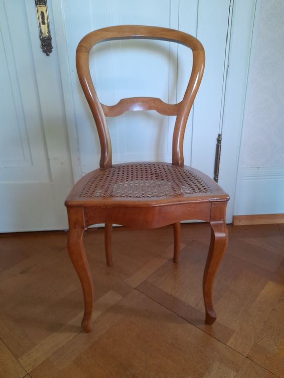 ANTIKER LOUIS PHILIPPE STUHL MIT JONC-GEFLECHT, VERSTÄRKT (Gebraucht) in Lenzburg für CHF 48 ...