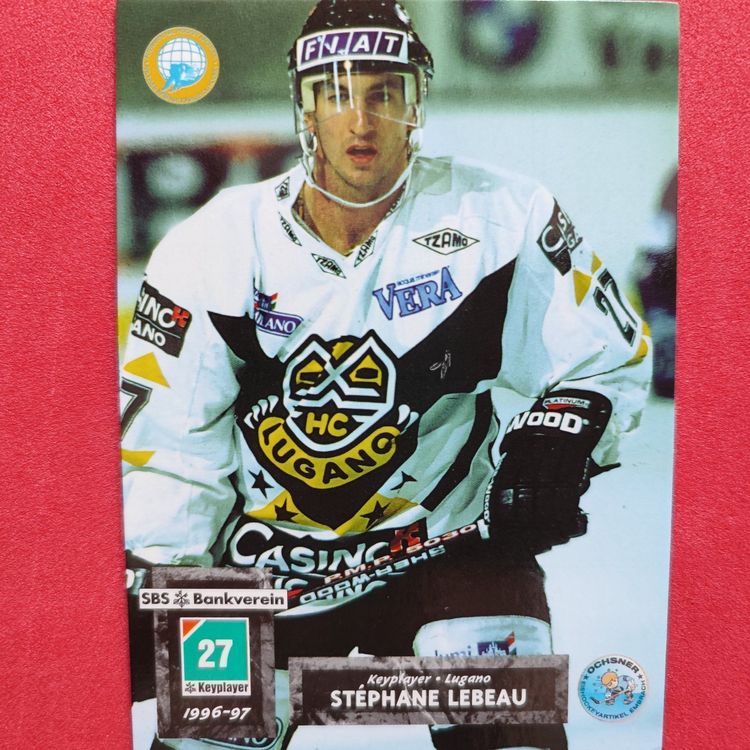 Stéphan Lebeau - HC LUGANO - 1996/97 - SPECIAL CARD (Gebraucht) in ...