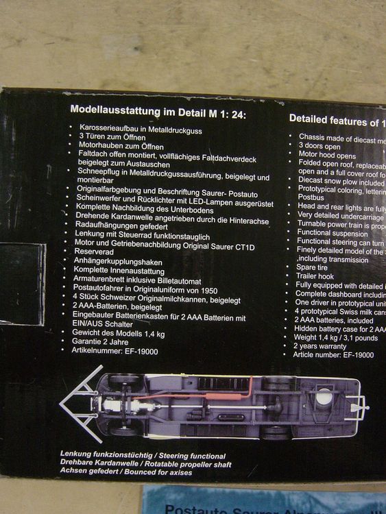 SAURER Alpenwagen III 1951 Postauto P2164 in 1:24 (Gebraucht) in für ...