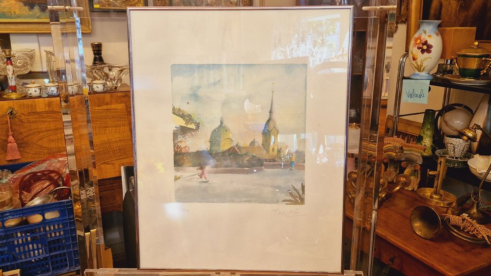 Aquarell Gemälde, limitiert 9/320, gerahmt. (Gebraucht) in BERN für CHF 49 – nur Abholung auf ...