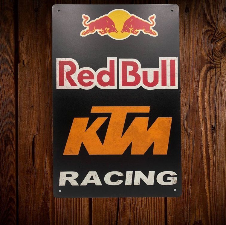 KTM Red Bull Duke 390 RC 200 Duke 690 EXC 1200 Blechschild (Neu und ...