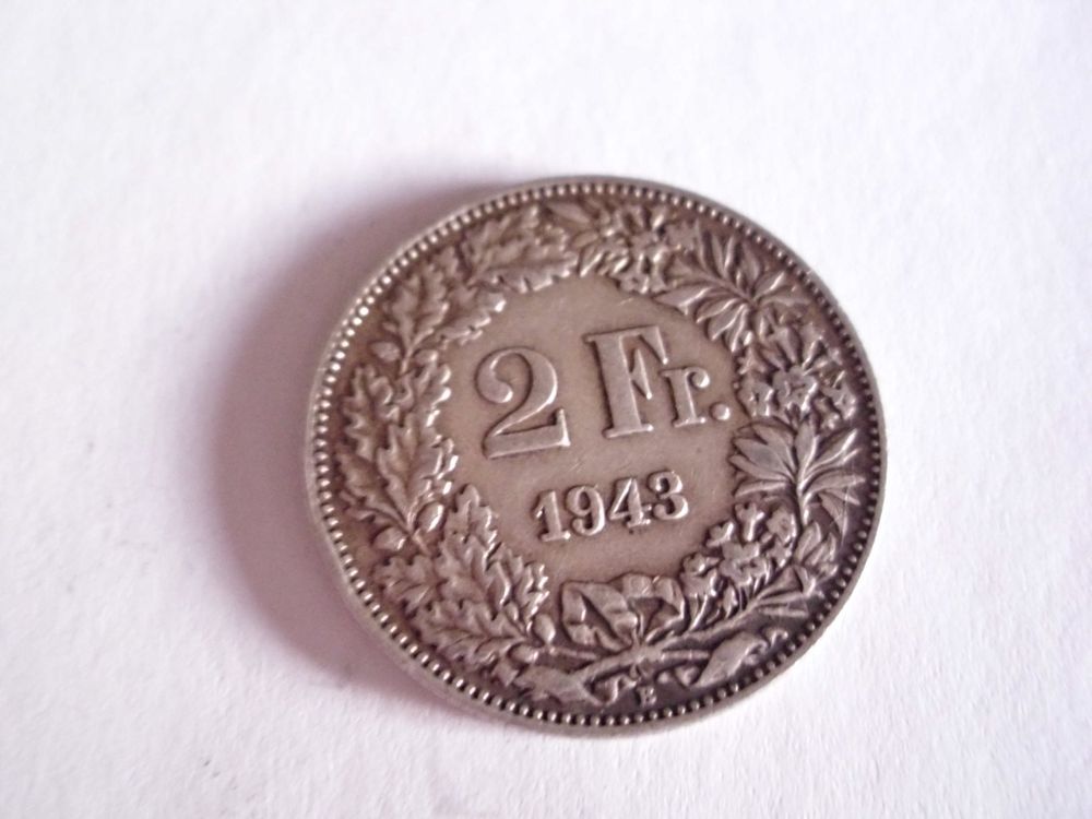 2 Franken 1943 (Gebraucht) in Birsfelden für CHF 5.6 – mit Lieferung auf Ricardo kaufen