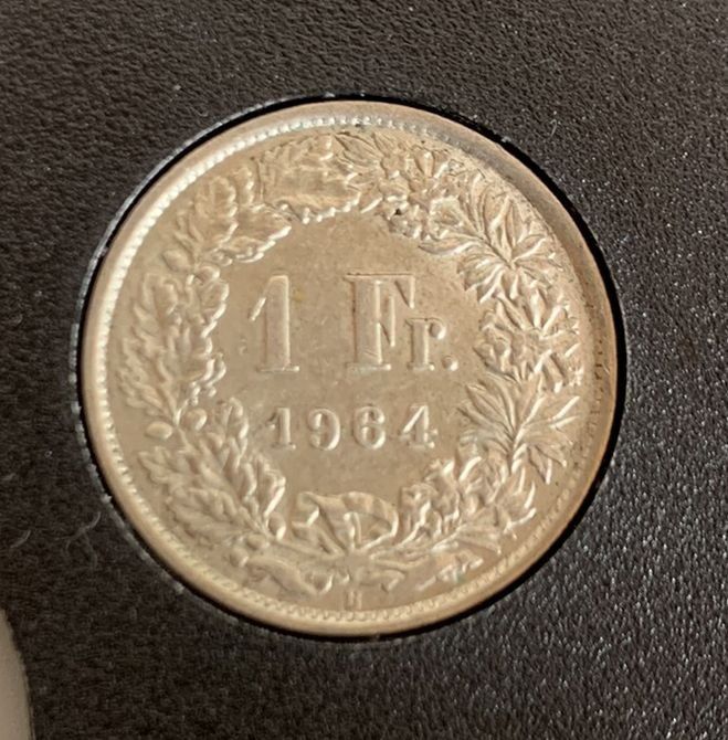 1964 Münze 1 Franken Silber (Gebraucht) in Eggersriet für CHF 2.4 – mit Lieferung auf Ricardo kaufen