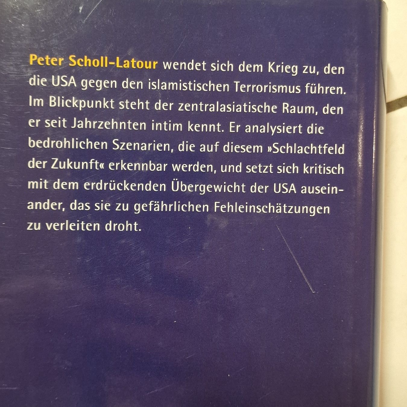 Peter Scholl-Latour - Kampf dem Terror - Kampf dem Islam? (Gebraucht ...