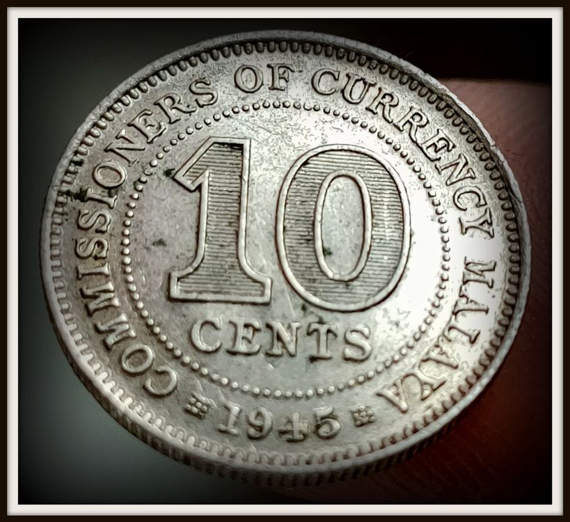MALAYA & BRITISH BORNEO 10 CENTS 1945 (Gebraucht) in winterthur für CHF 2 – mit Lieferung auf ...