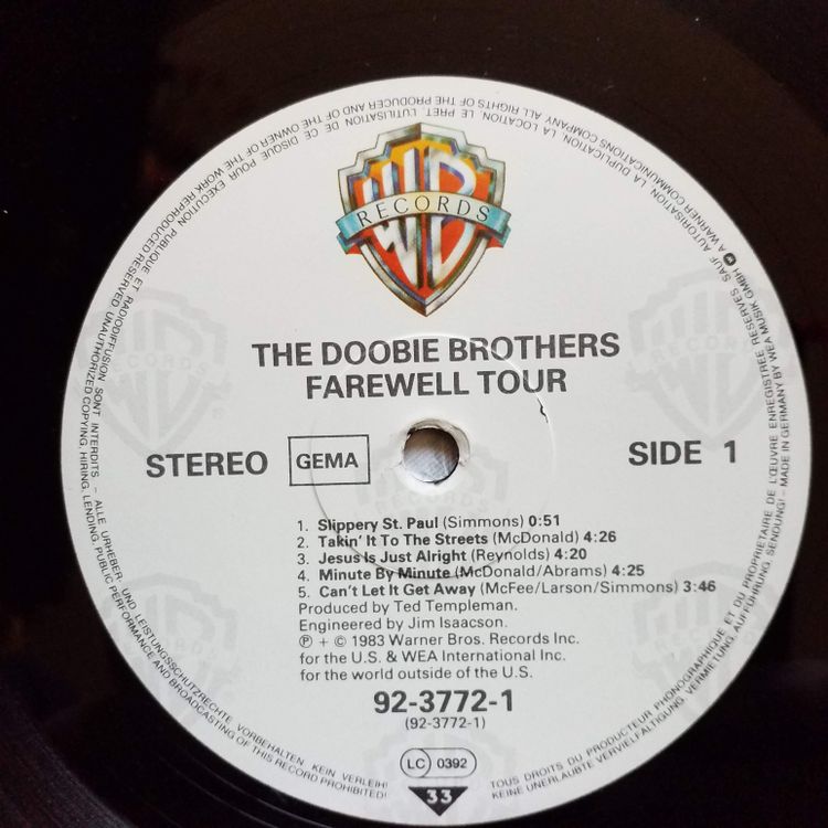 DOOBIE BROTHERS, the farewell tour - (2LPS) 1st press - NEW (Neu ...
