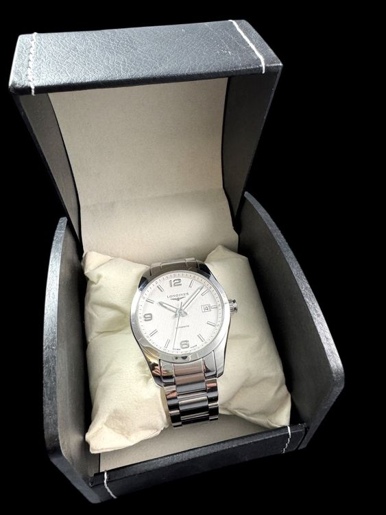 Longines Conquest Classic Automatic 40mm Datum Stahl *U1224 (Gebraucht ...