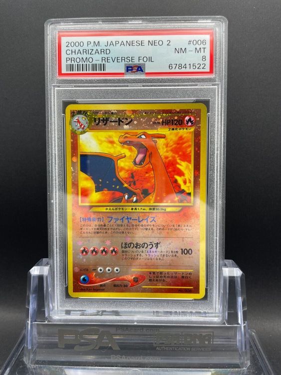 Charizard Reverse Holo PSA 8 Japanese Neo 2 Promo 006 (Gebraucht) in Zürich für CHF 110 – mit ...