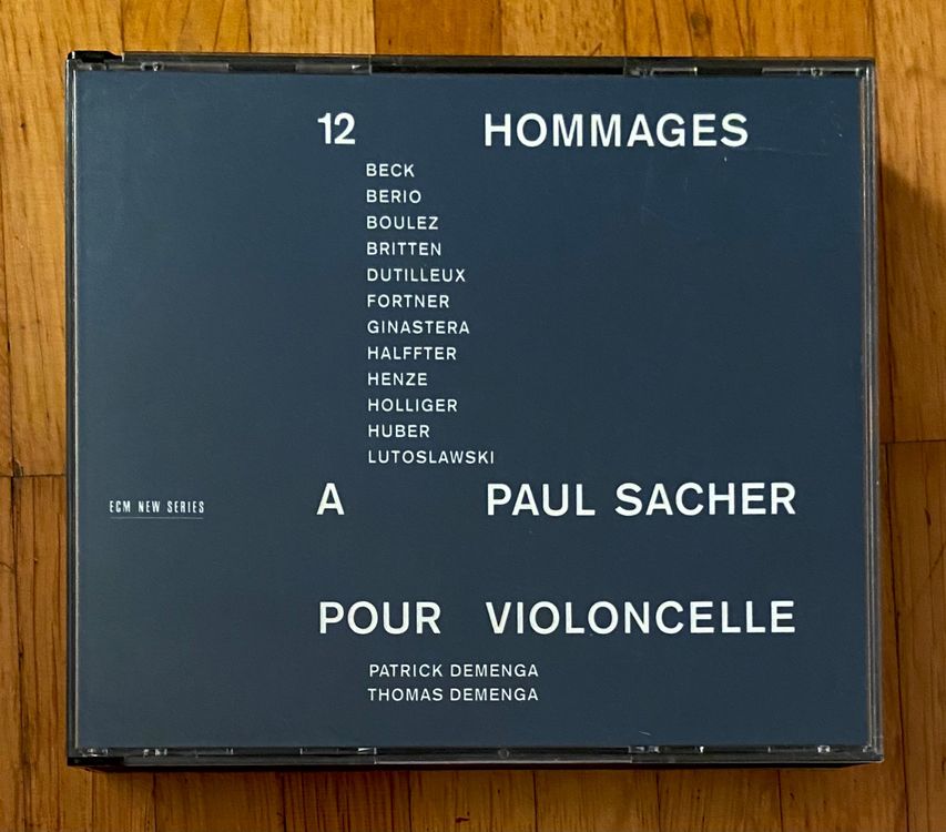 2 CDs 12 HOMMAGES À PAUL SACHER POUR VIOLONCELLE CD-Boxset (Gebraucht) in Luzern für CHF 12.75 ...
