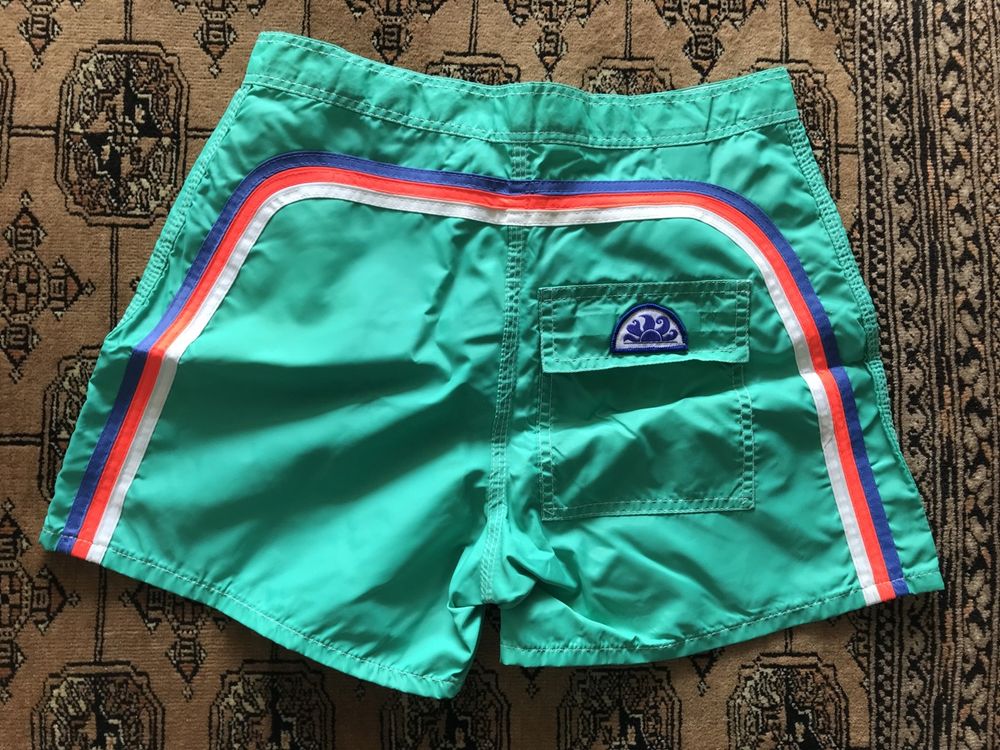 sundek-badeshorts-gr-29-vintage-gr-n-80er-jahre-kult-gebraucht-in