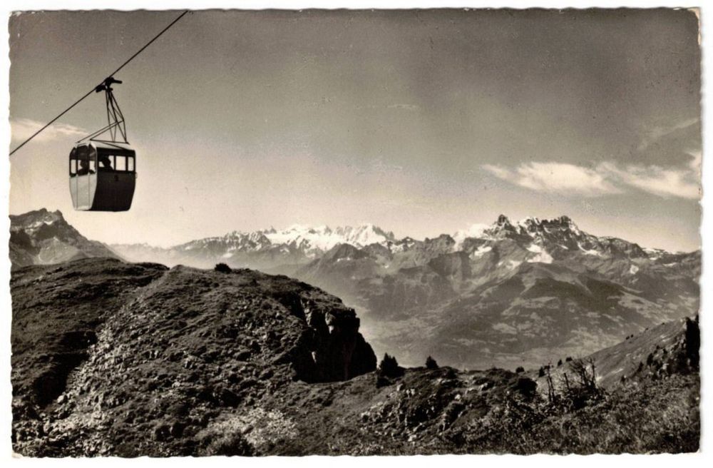 Leysin - Gondelbahn Berneuse mit Dents du Midi (Gebraucht) in Binningen für CHF 4 – mit ...