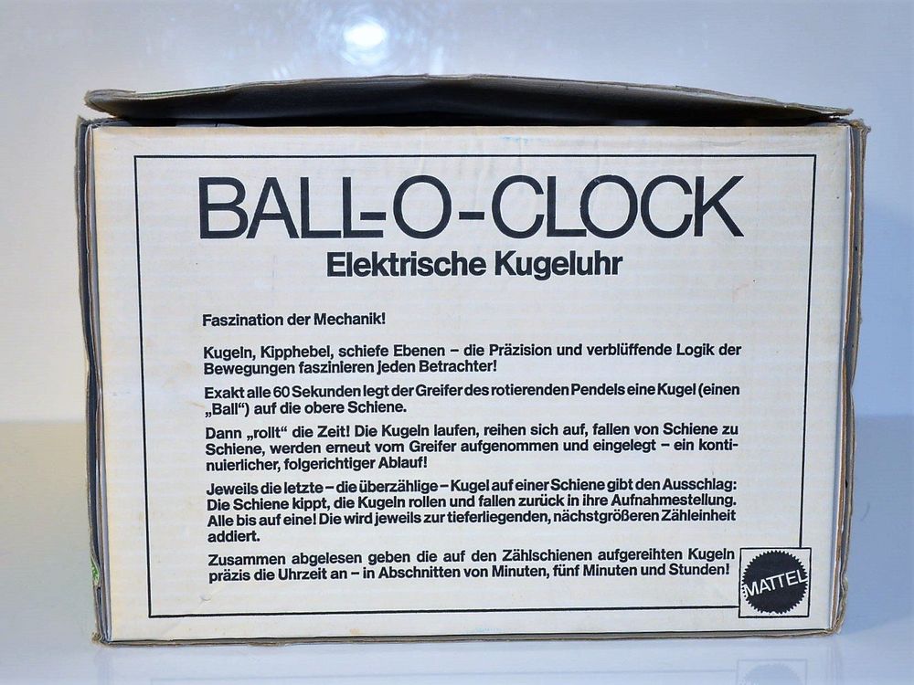 MATTEL | Ball-o-clock | elektrische Kugeluhr (Defekt) in Wittenbach für ...
