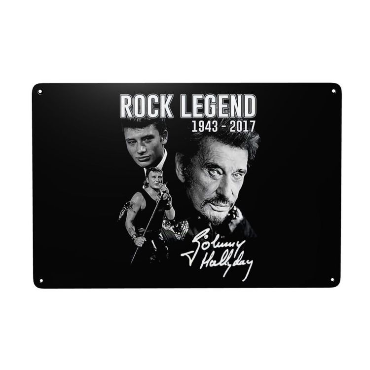 Plaque Johnny Hallyday Rock legend J062 | Kaufen auf Ricardo