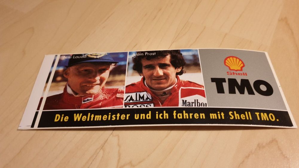 Aufkleber Shell Niki Lauda Alain Prost (Gebraucht) in Mumpf für CHF 1 ...