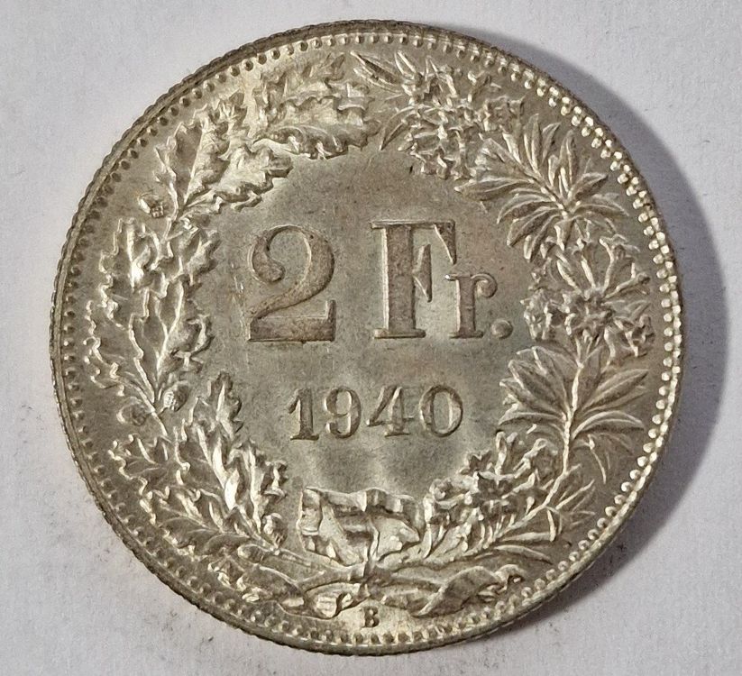 2 Franken 1940 Schweiz Silber (Gebraucht) in Mitlödi für CHF 9 – mit Lieferung auf Ricardo kaufen