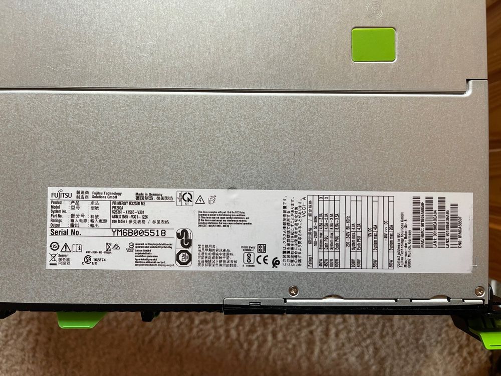 Fujitsu Primergy RX2530 M2 Rack server (Gebraucht) in Entlebuch für CHF ...