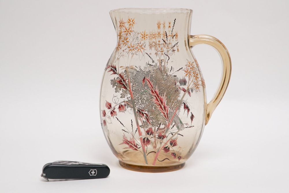 Pichet en verre émaillé signé Émile Gallé – Art Nouveau (Gebraucht) in ...