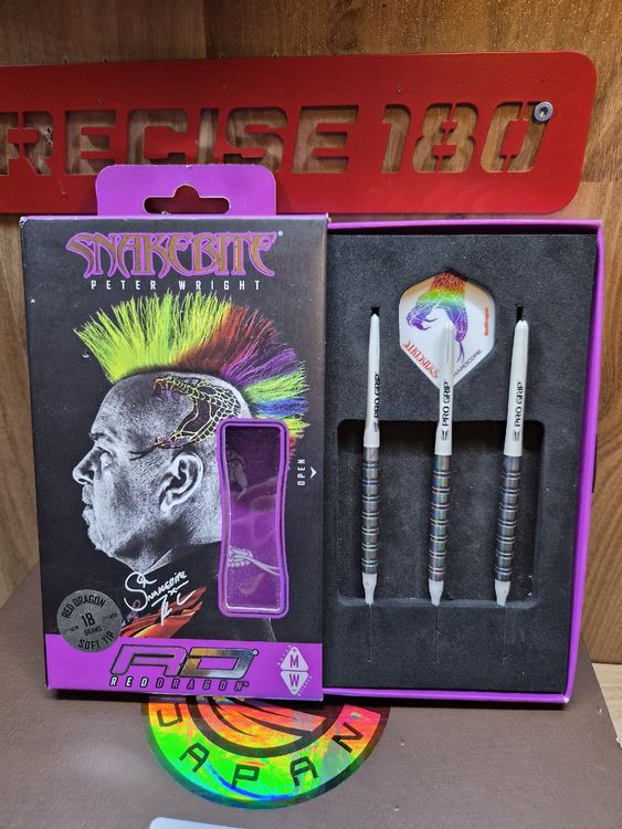 SOFTDarts Red Dragon Snakebite Peter Wright Darts, 18g!!! (Gebraucht ...