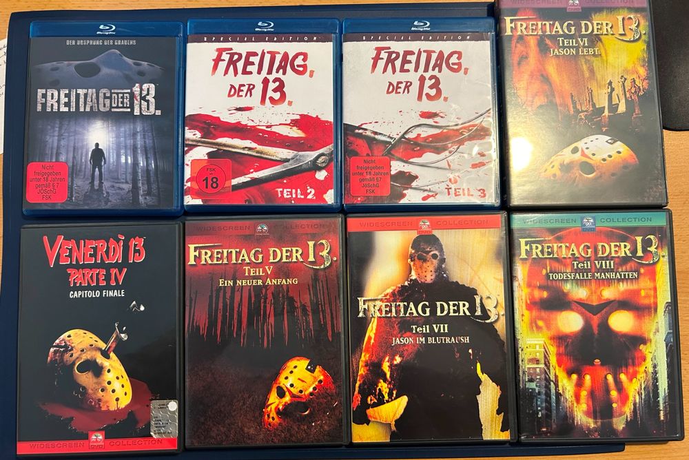 Freitag der 13. Kollektion (1-8) DVD/Blu-Ray deutsch (Gebraucht) in Riehen für CHF 3 – mit ...