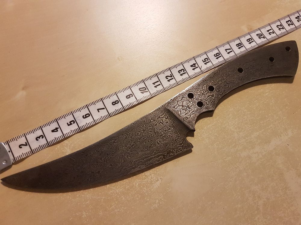 Messer-Rohling / Messer-Klinge / Klingen-Rohling - Damast (Neu (gemäss ...