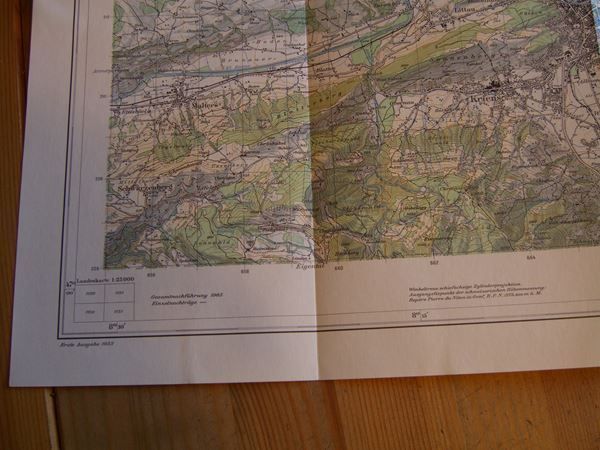 Antike Karte "Rotkreuz" v. 1965,1:50 000 (Gebraucht) in Winterthur für ...