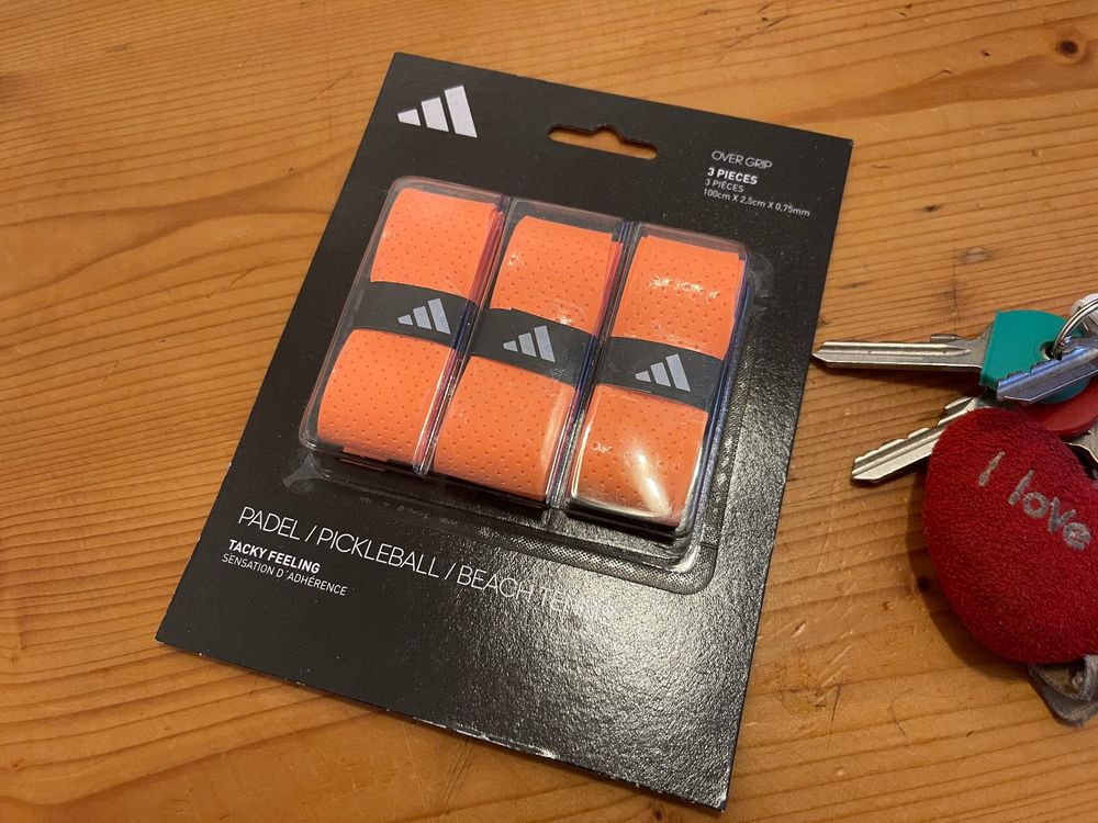 Adidas Tacky Feeling Bänder für Tennis-Schlager, orange (Neu und ...