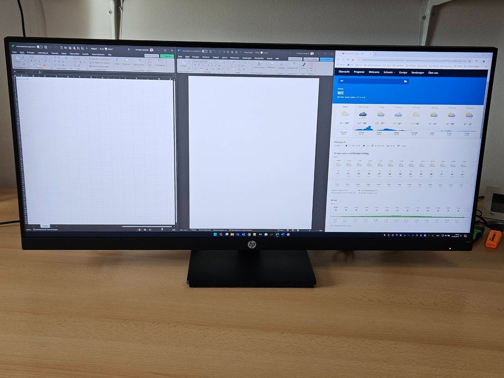 HP X34 34" Monitor mit 165Hz (Gebraucht) in Rickenbach b. Wil für CHF ...